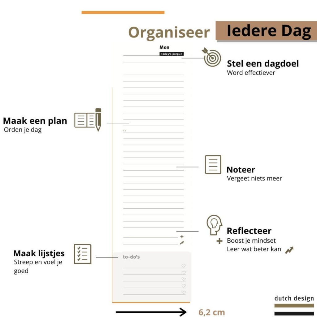 Purpuz Deskplanner - A4+ Weekplanner - Krijg Overzicht >>
